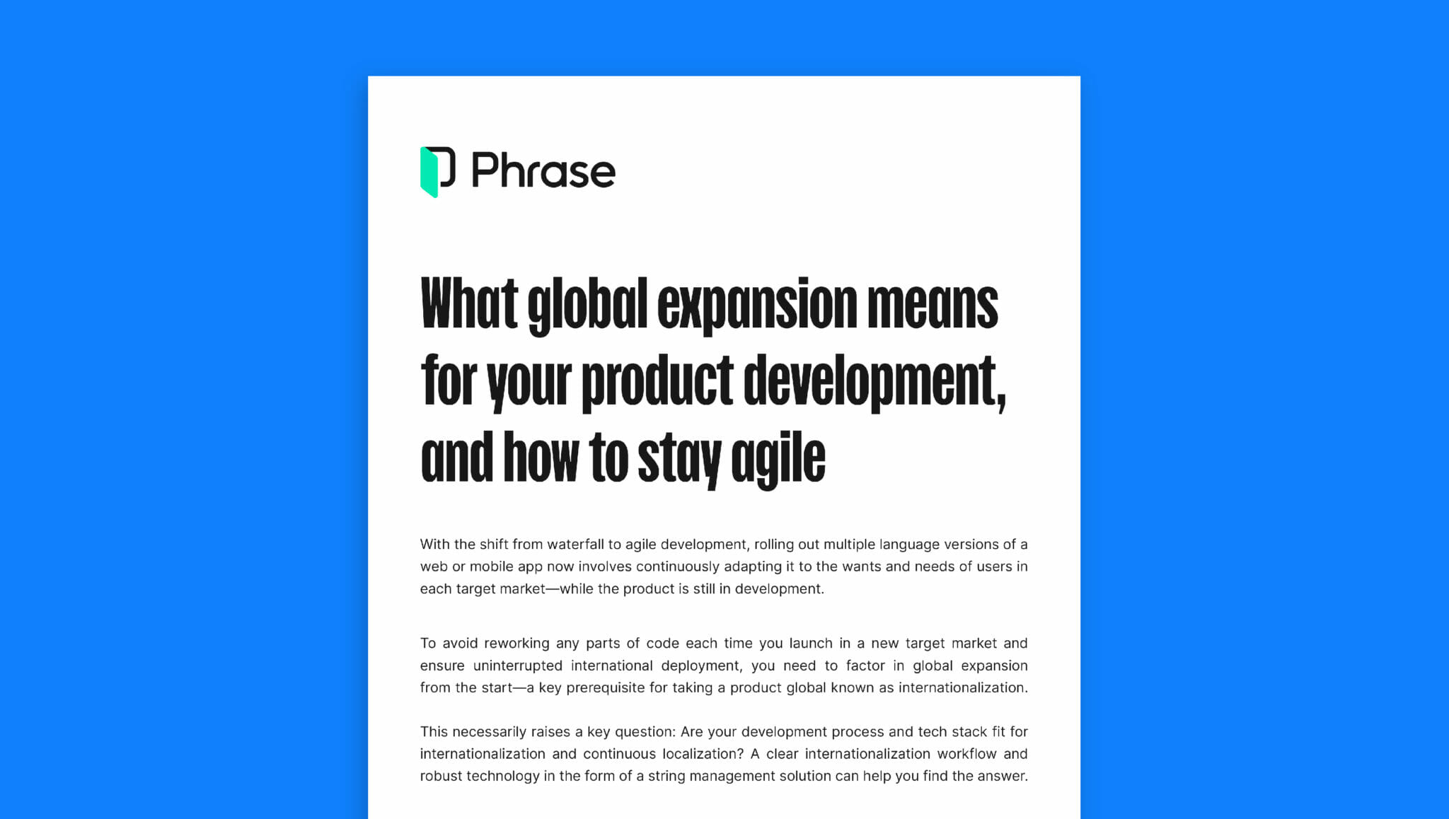 Free Guide: How Global Expansion Impacts Product Development